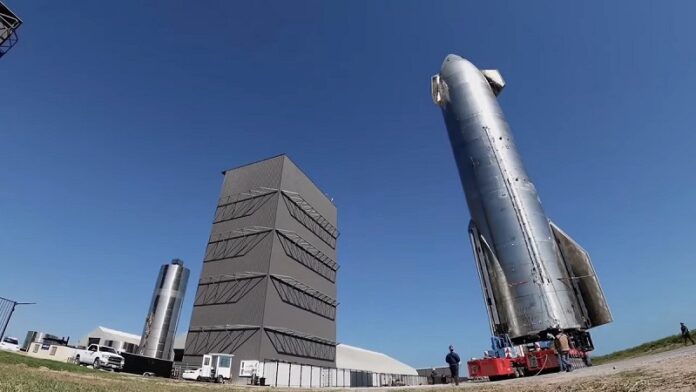 SpaceX installed the 2nd section for Starship launch tower