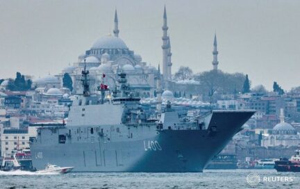 Turkish Navy receives TCG Anadolu UAV carrier ship