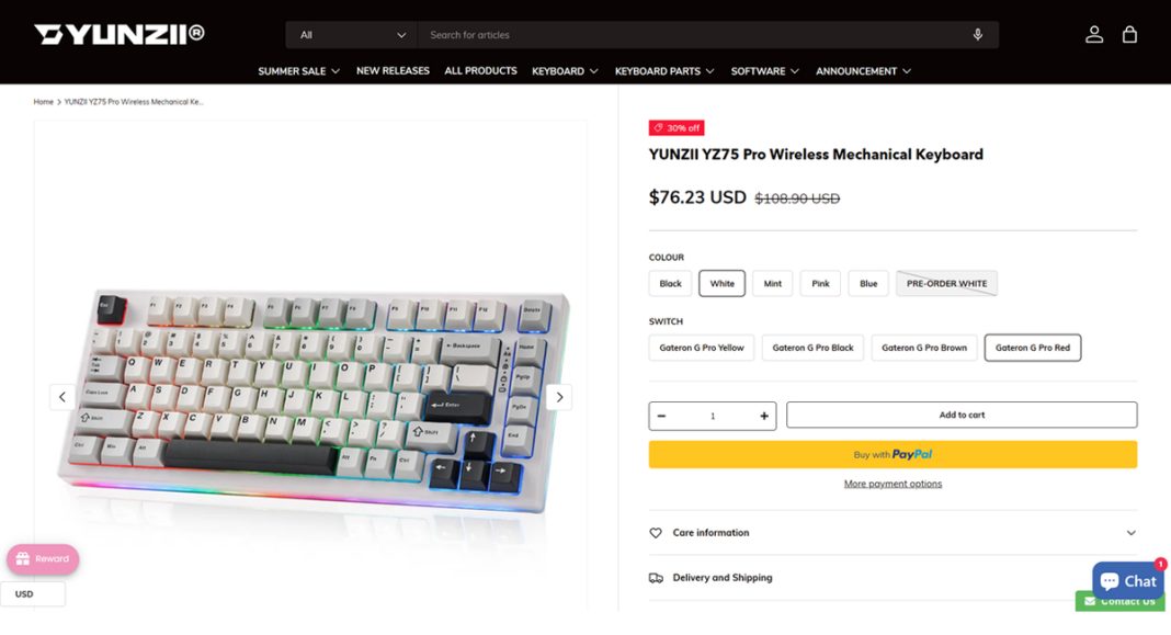 YUNZII YZ75 PRO Wireless Mechanical Keyboard Review - Root-Nation.com
