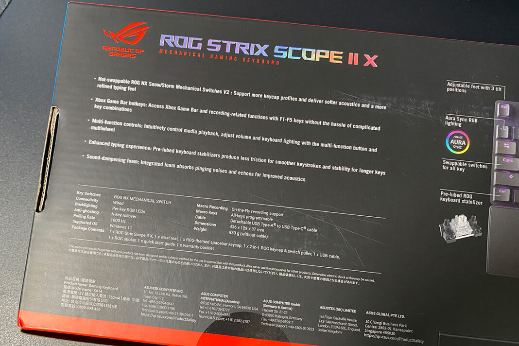 ASUS ROG Strix Scope II X review: style, hot swap, affordable price ...