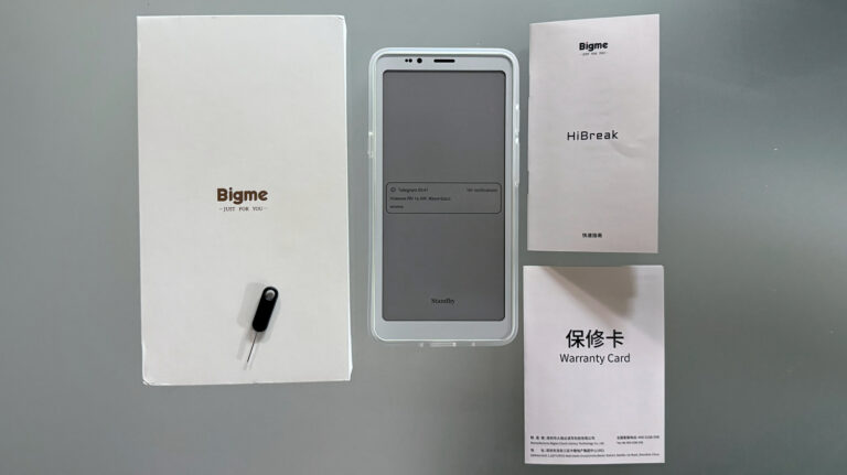 Review of the Bigme HiBreak S Color smartphone with E ink screen - Root ...