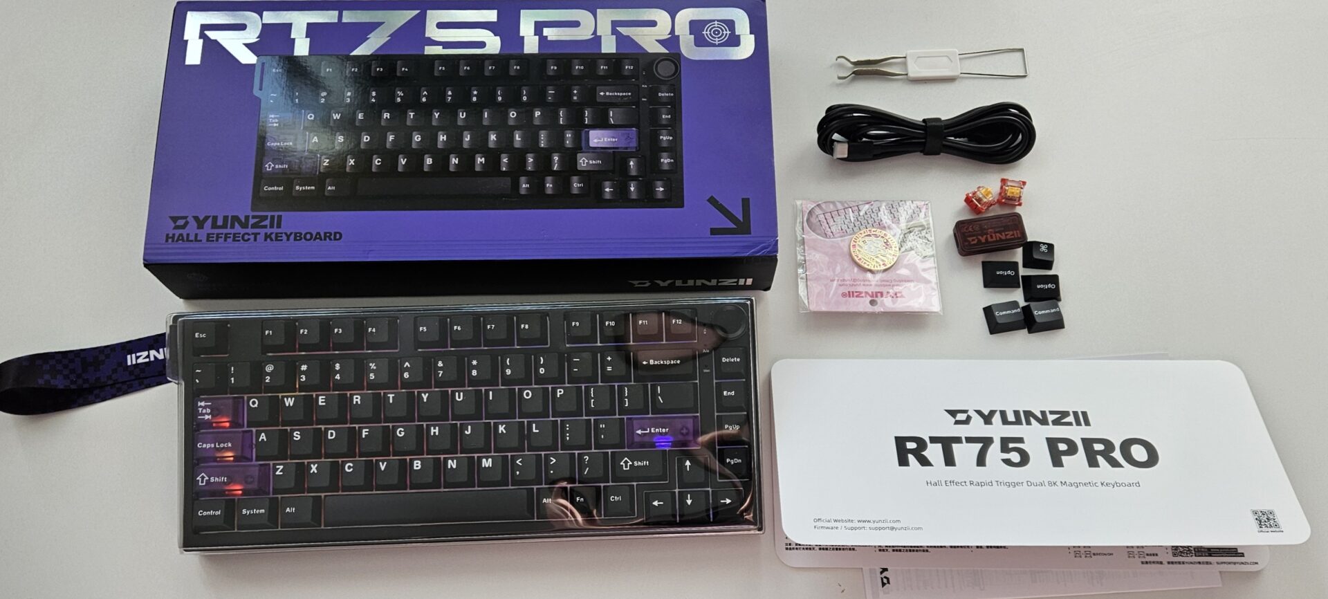 Review of the YUNZII RT75 PRO magnetic keyboard - Root-Nation.com